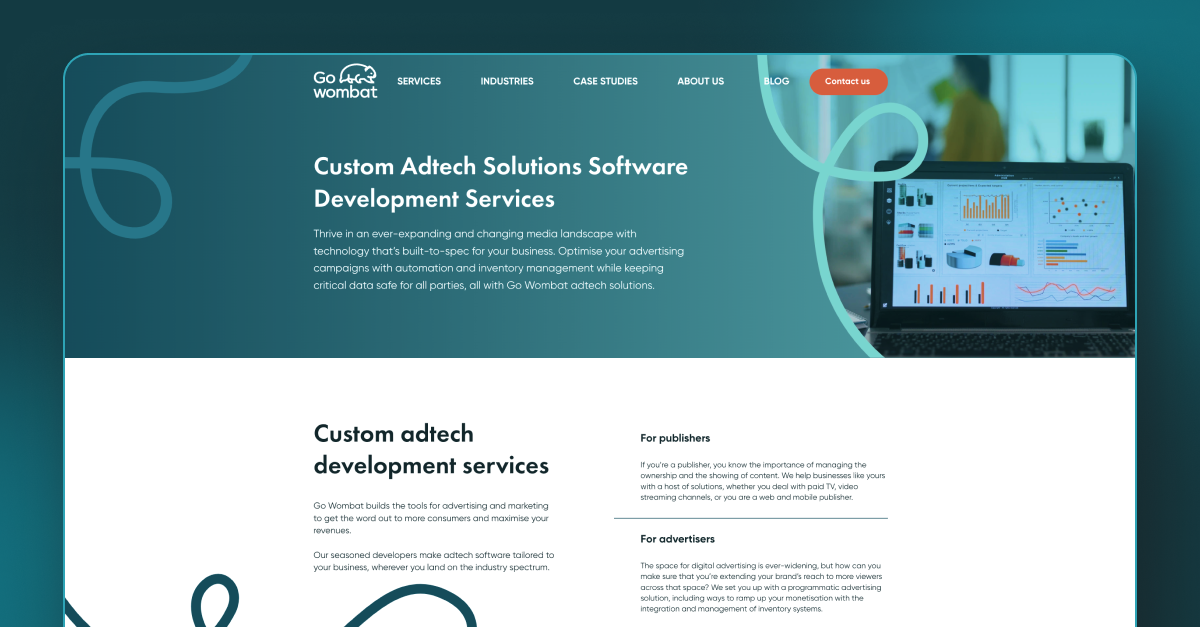 Custom Adtech Solutions Software Development Services - Go Wombat OU