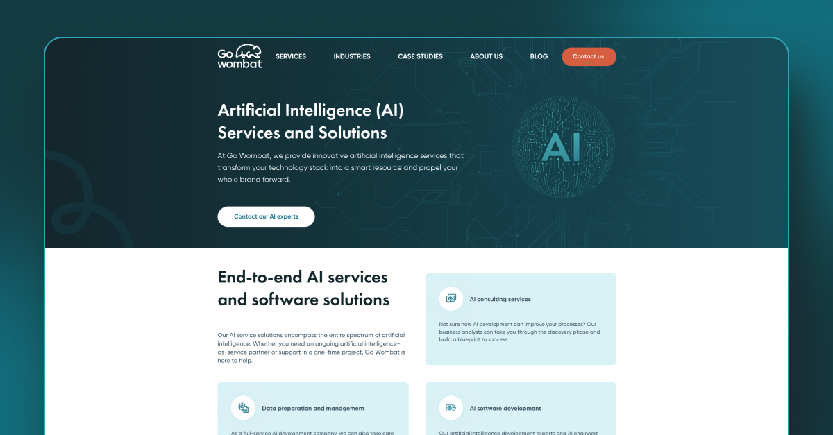 Artificial Intelligence (AI) Services and Solutions - Go Wombat OU