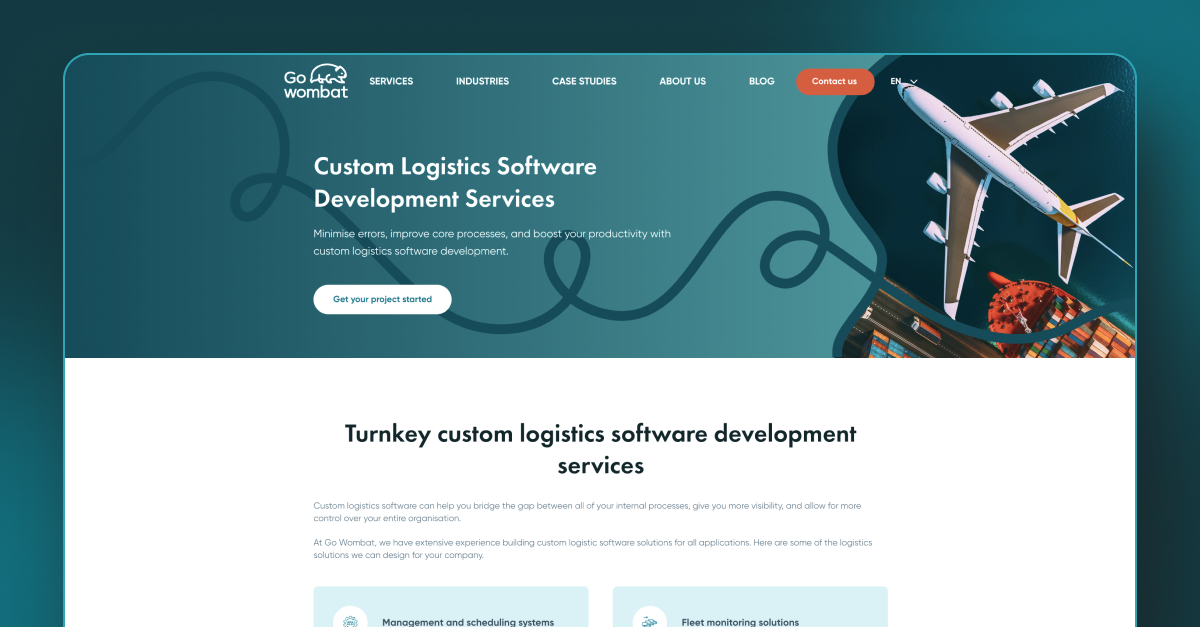 Custom Logistics Software Development - Go Wombat OU