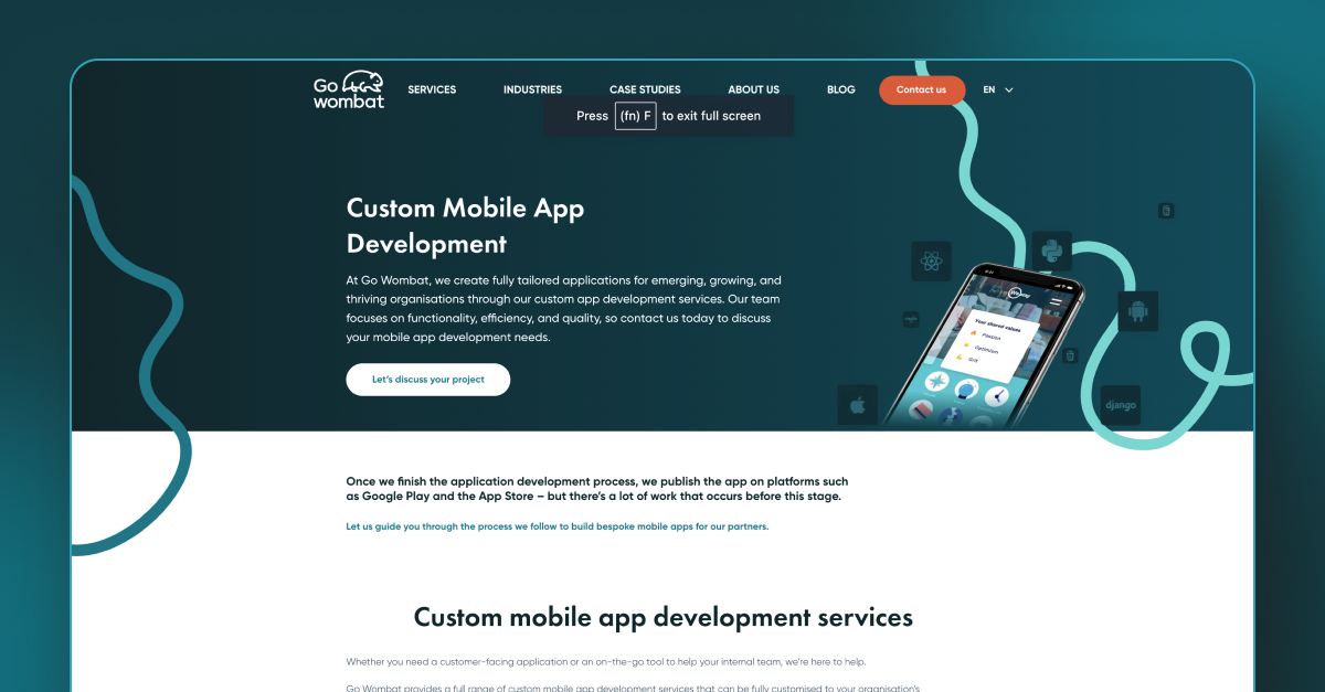 Mobile App Development Services - Go Wombat OU